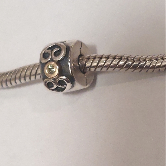 Pandora | Jewelry | Pandora Sterling Silver 4k Gold Swirl Double Heart ...